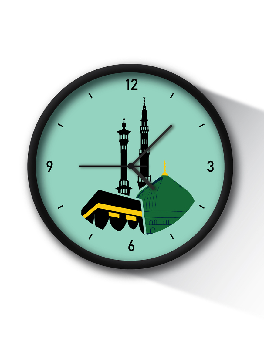 Islamic Macca Madina Concept Wall Clock | Wafilife