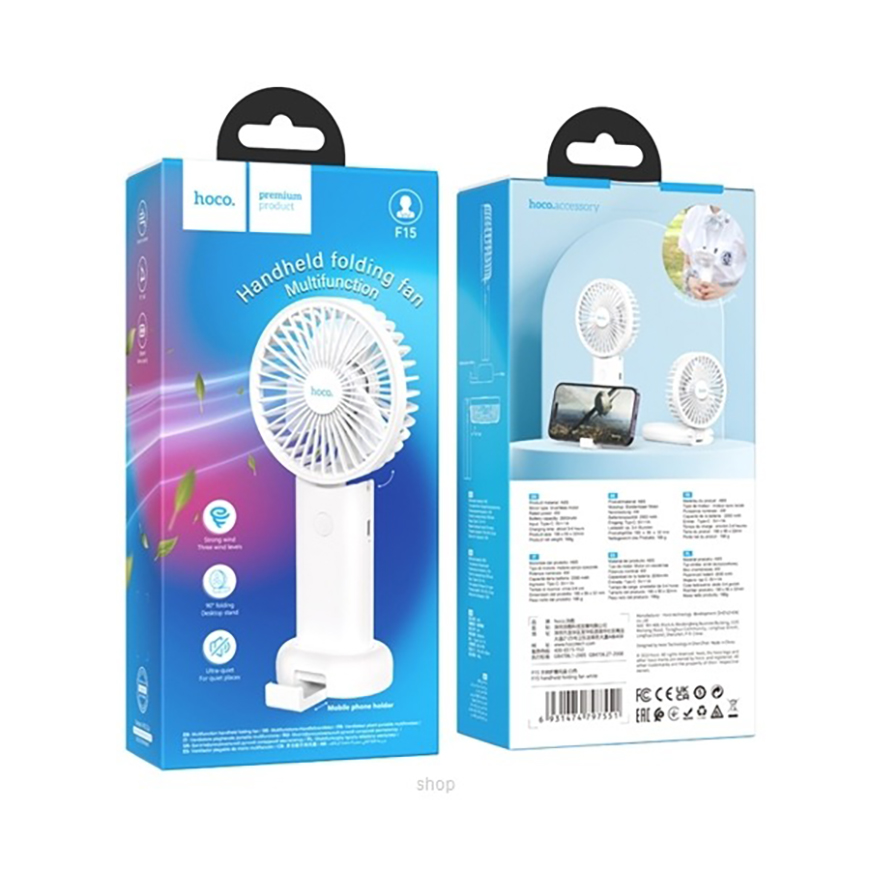Hoco F15 Multifunctional Handheld Folding Fan | Wafilife
