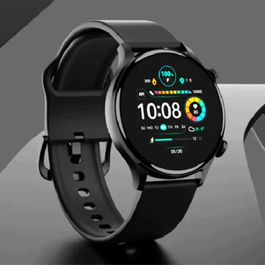 Haylou SOLAR Plus Amoled Calling Smart Watch (LS16) - Black | Wafilife