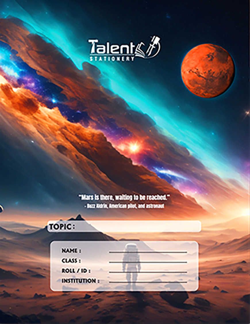 200 Page Premium White Binding Note khata (WB200.C) Mars | Wafilife