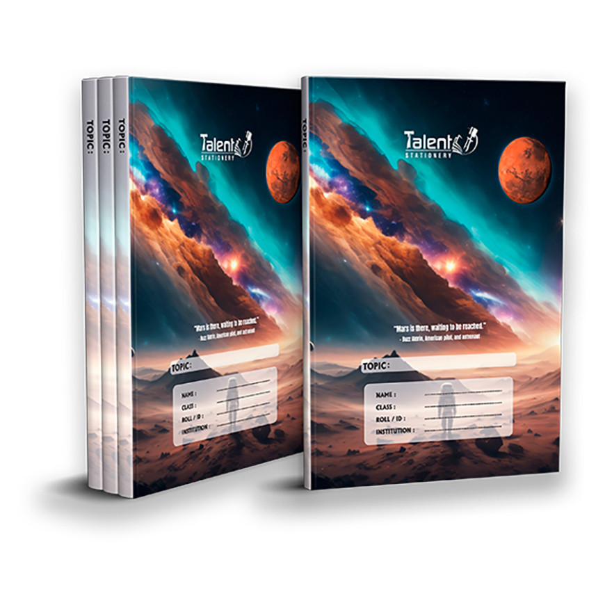 200 Page Premium White Binding Note khata (WB200.C) Mars | Wafilife