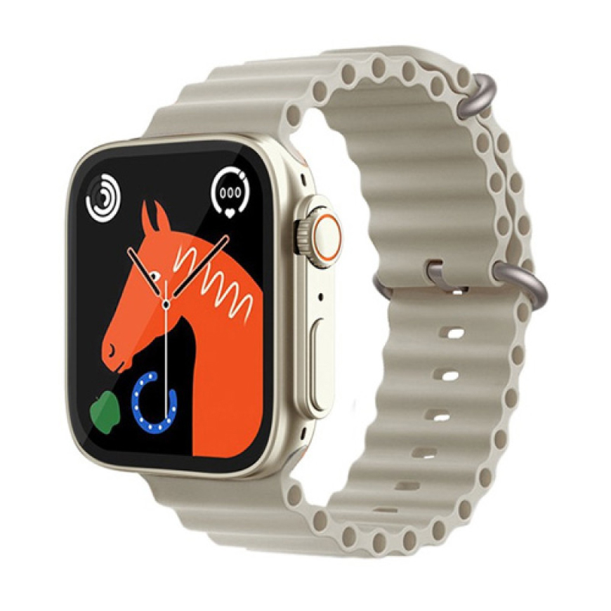 Y80 Ultra Smart Watch Apple Clone With 8+1 Straps (Silver watch) | Wafilife