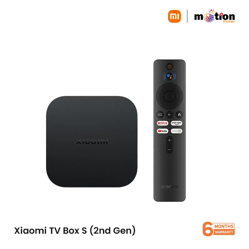 Xiaomi TV Box S (2nd Gen) 4K Ultra HD 2GB/8GB Google TV-Black | Wafilife
