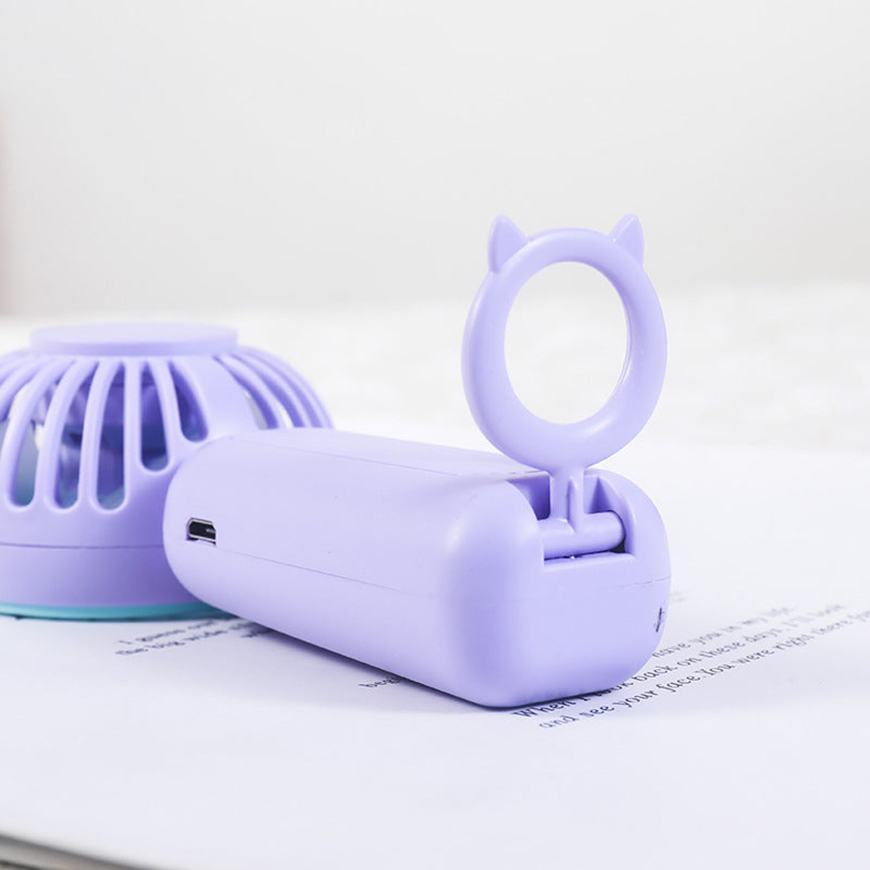 Cartoon Style Mini Fan with Light | Wafilife