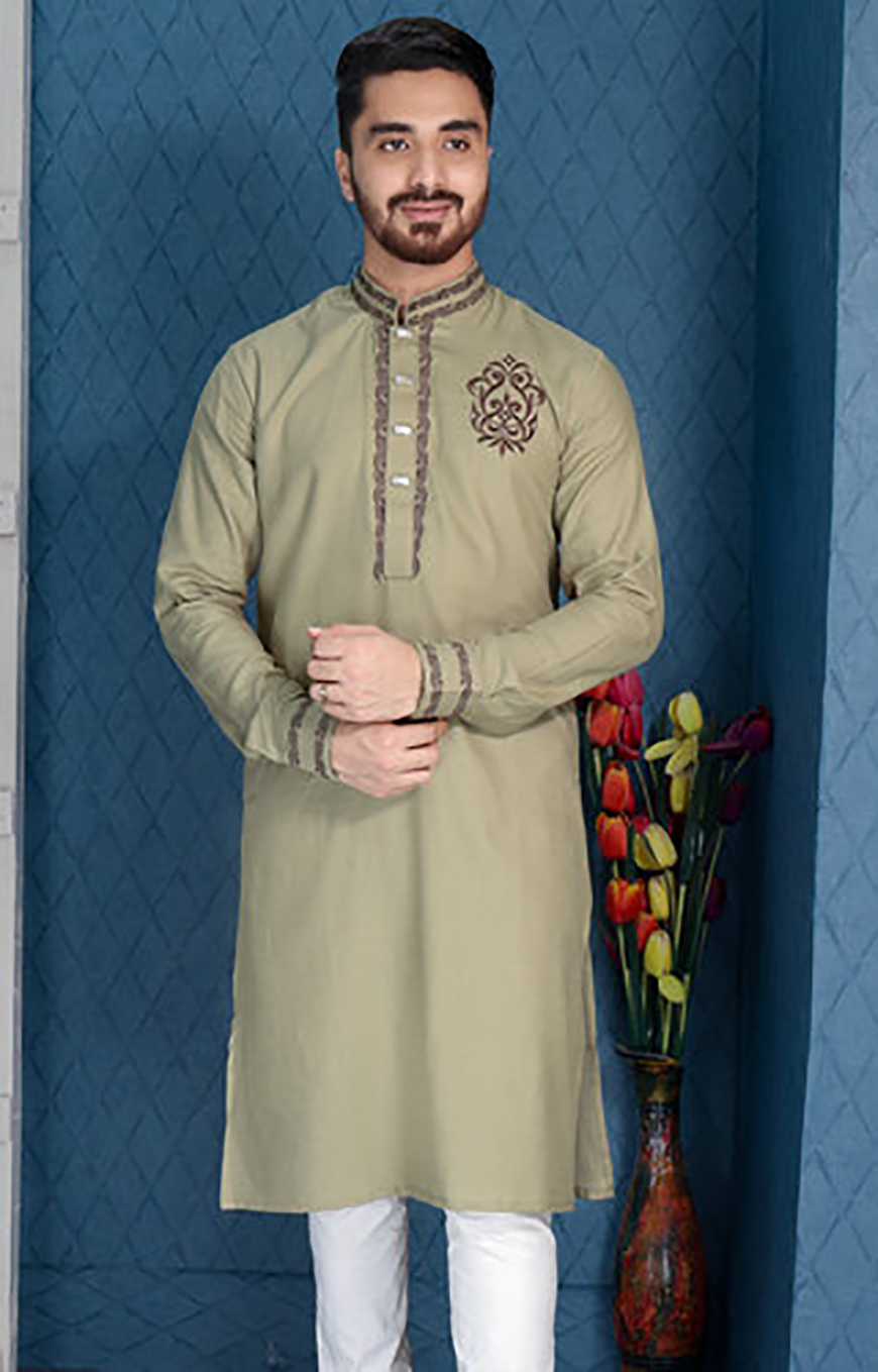 Platinum Panjabi Olive | Wafilife