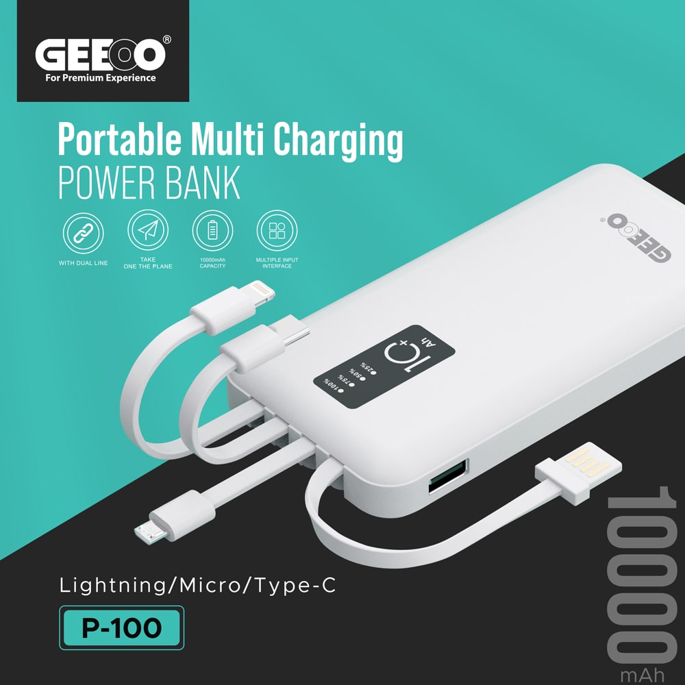 P100 New 22.5 watt PD Super fast Power Bank | Wafilife
