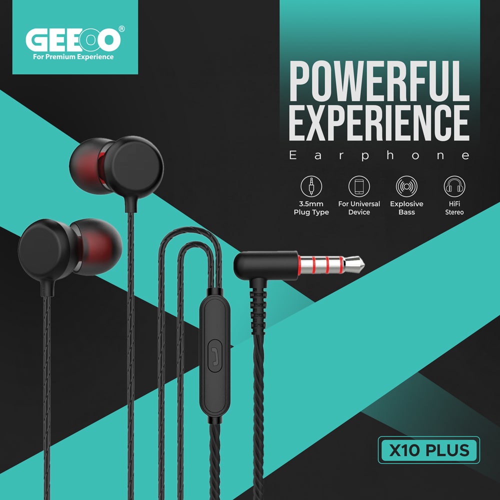 Geeoo X10 Plus Earphone | Wafilife