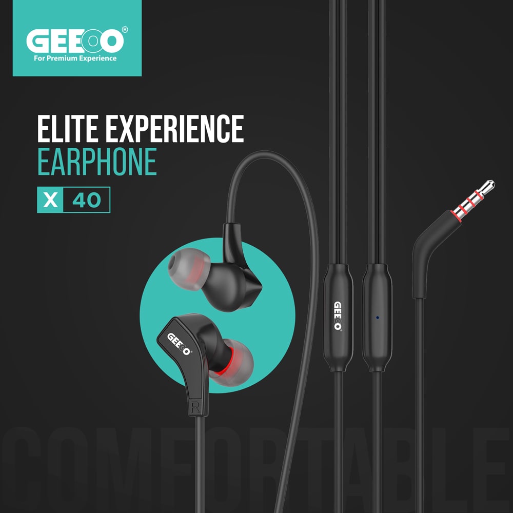GEEOO X40 Stereo Earphone | Wafilife