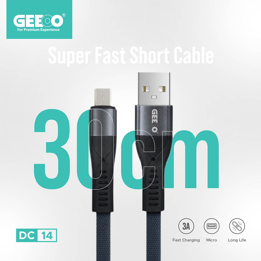GEEOO DC14 Super Fast Micro Short Cable | Wafilife