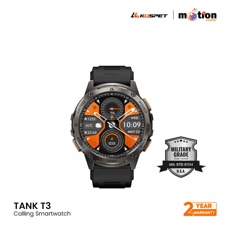 KOSPET TANK T3 Calling Rugged Smartwatch | Wafilife