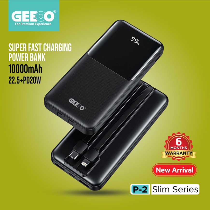 P2 Slim Super Fast Charging 10000 mAh Powerbank | Wafilife