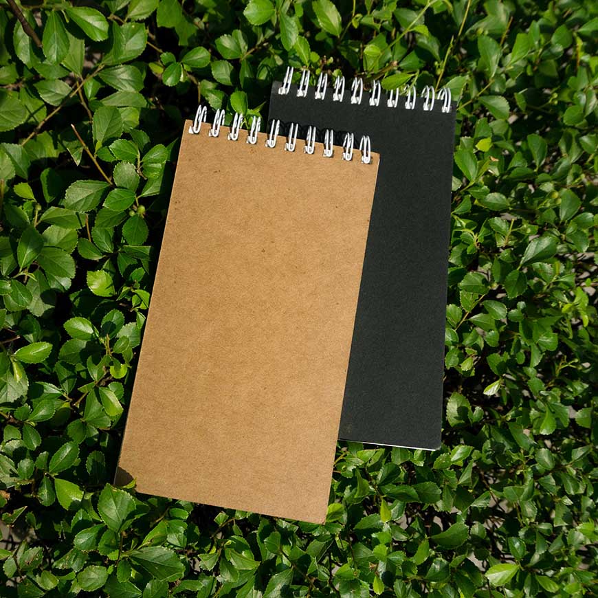 Studio Series Spiral-Bound Kraft & Black Notebook 2-Pack | Wafilife