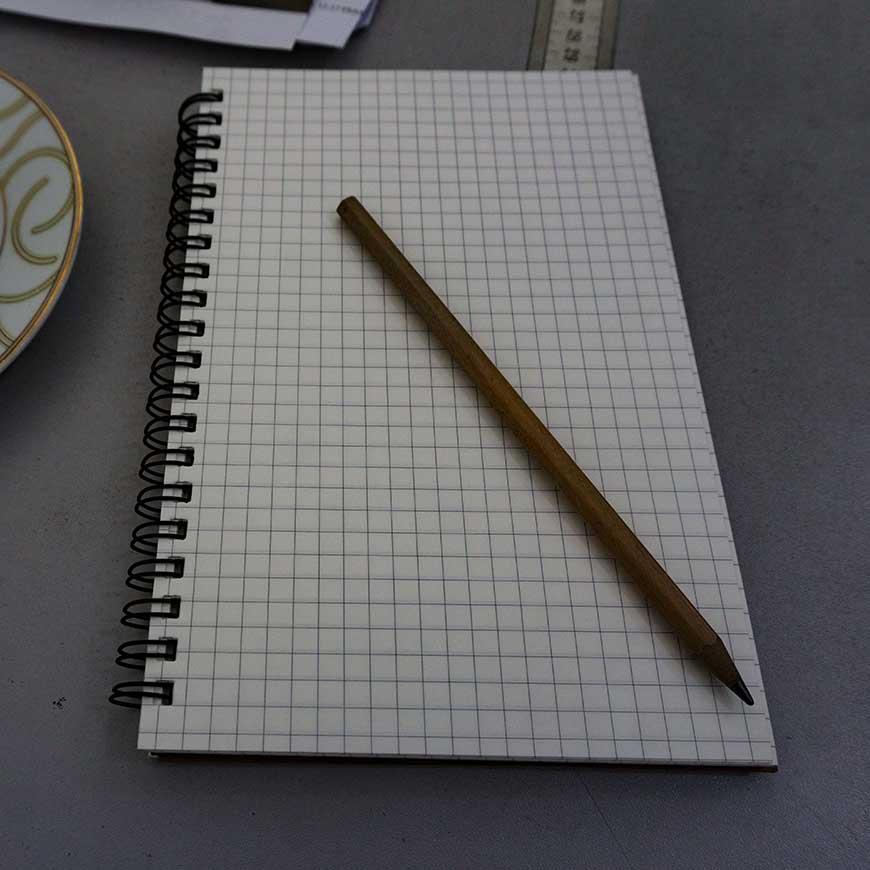 Designer Series Graph/Grid Notebook | Wafilife