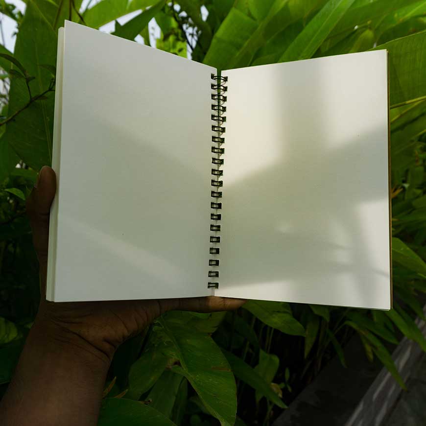 Executive Series White Cover Spiral Notebook | Wafilife