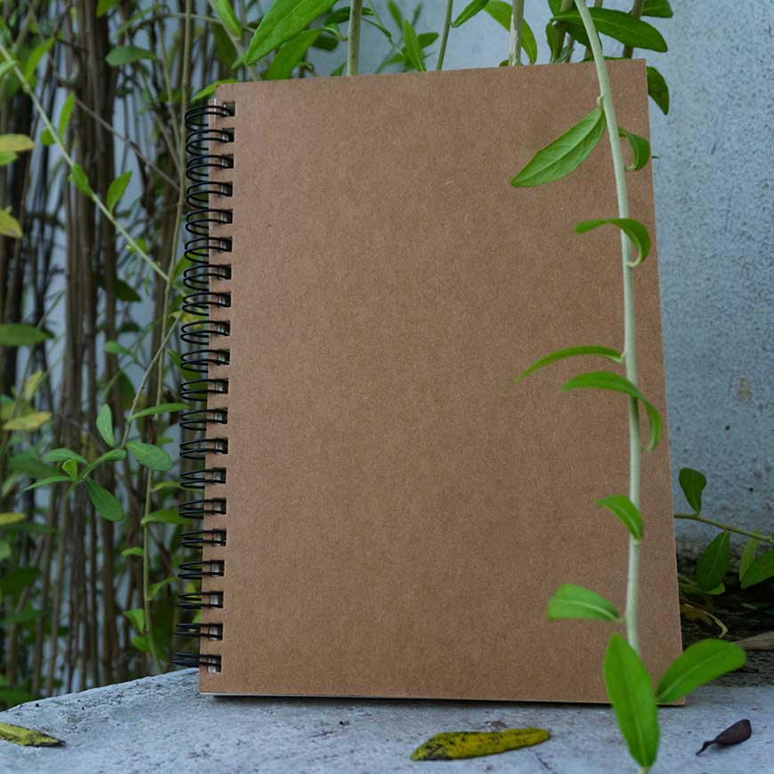 Executive Series Kraft Spiral Notebook | Wafilife