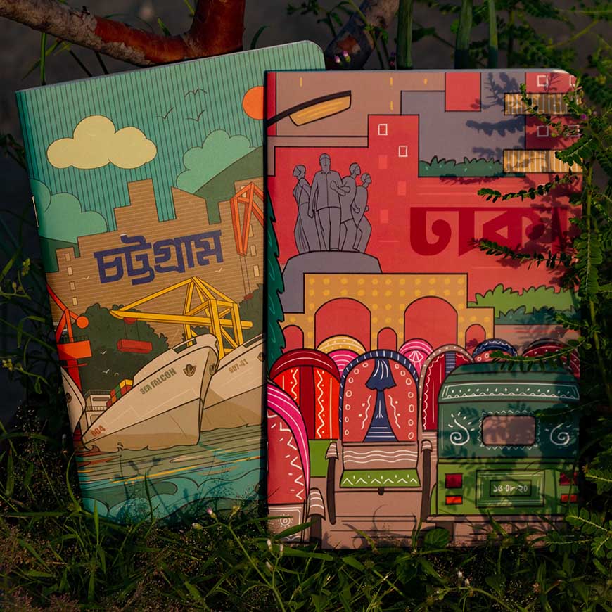Dhaka & Chattogram Notebook (SN202008122 & SN202130128) 2-Pack | Wafilife
