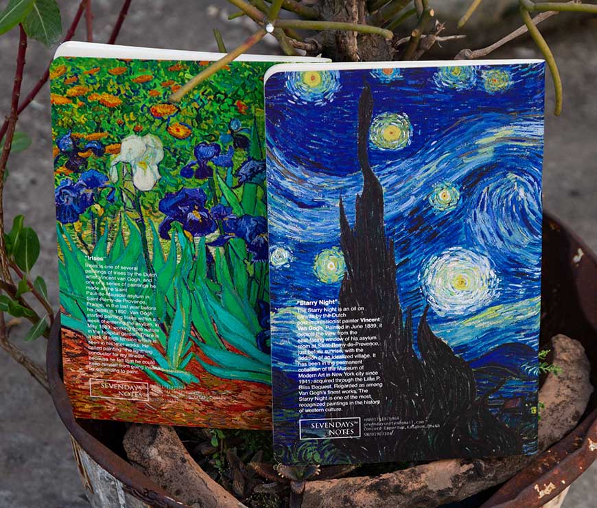 Starry Night & Irises Notebook (SN201903104 & SN202130132) 2-Pack ...
