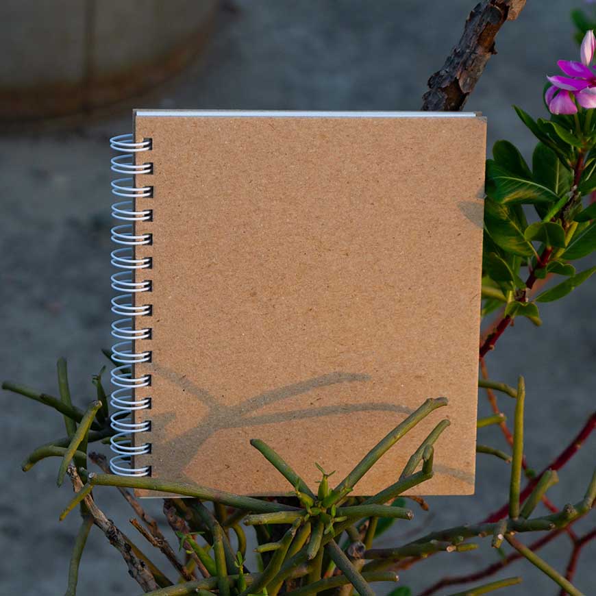 Artist Notebook White Spiral | Wafilife