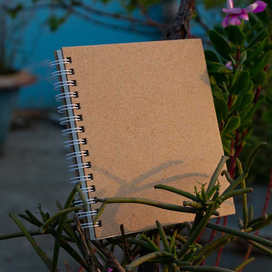Artist Notebook White Spiral | Wafilife
