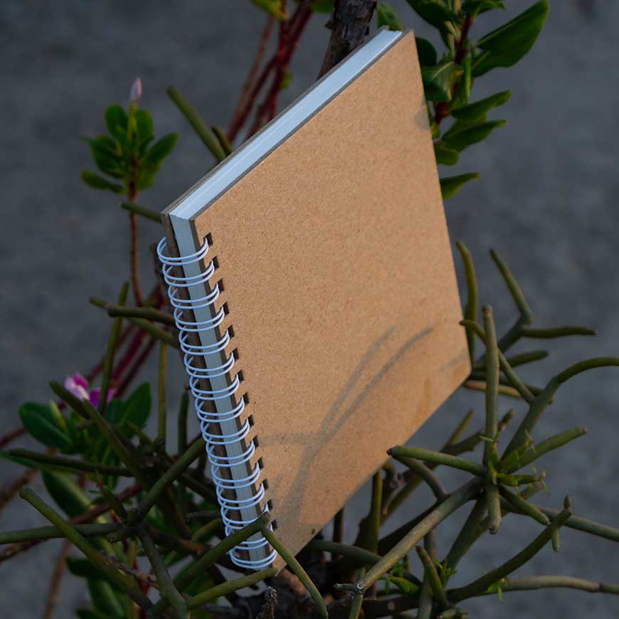Artist Notebook White Spiral | Wafilife