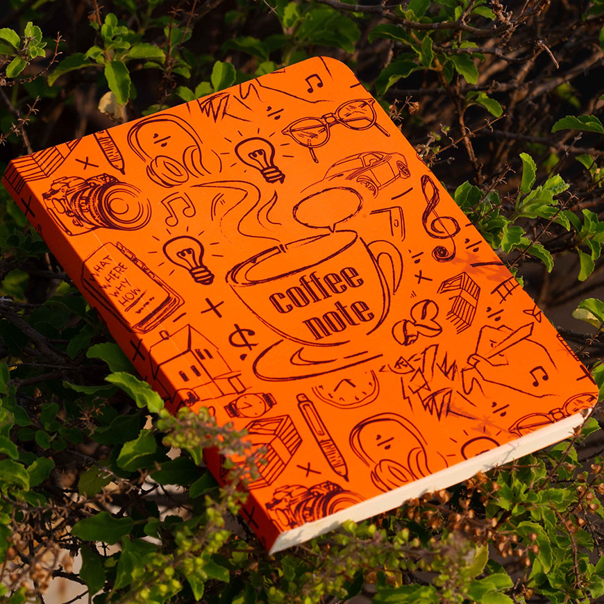 Coffee Note Series Orange Notebook (SN20218147) | Wafilife