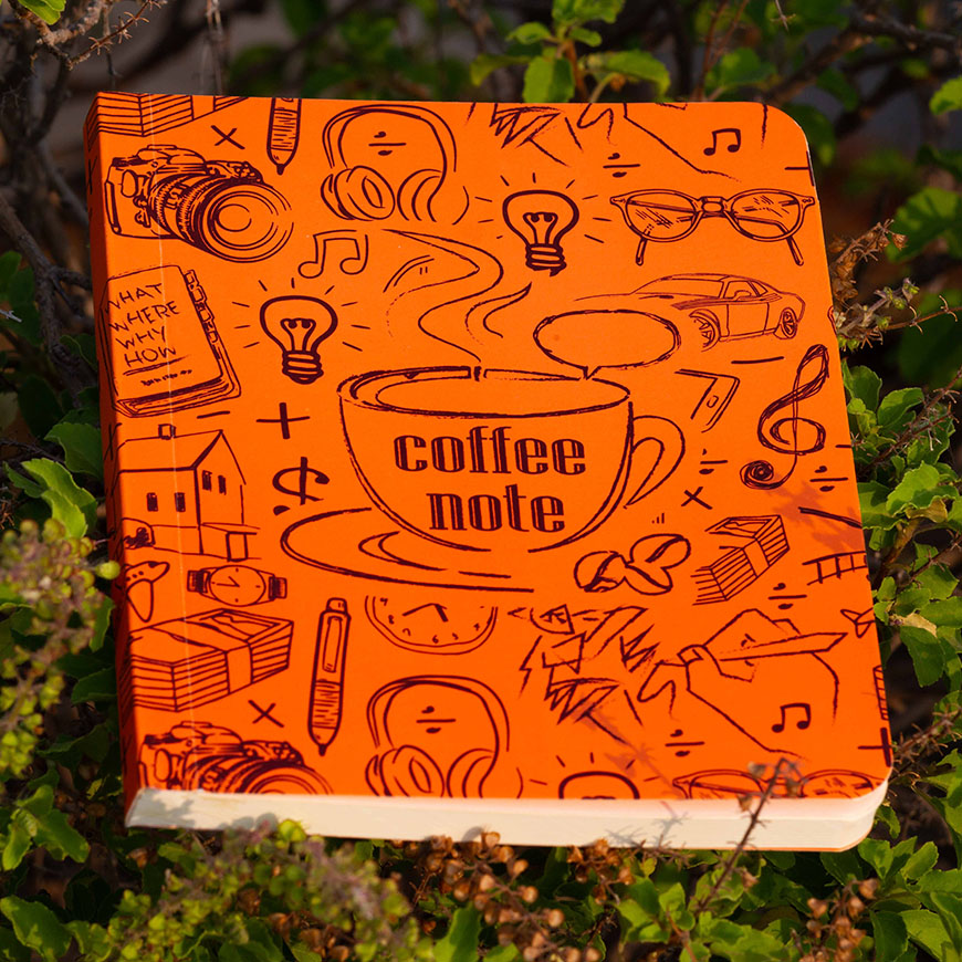 Coffee Note Series Orange Notebook (SN20218147) | Wafilife