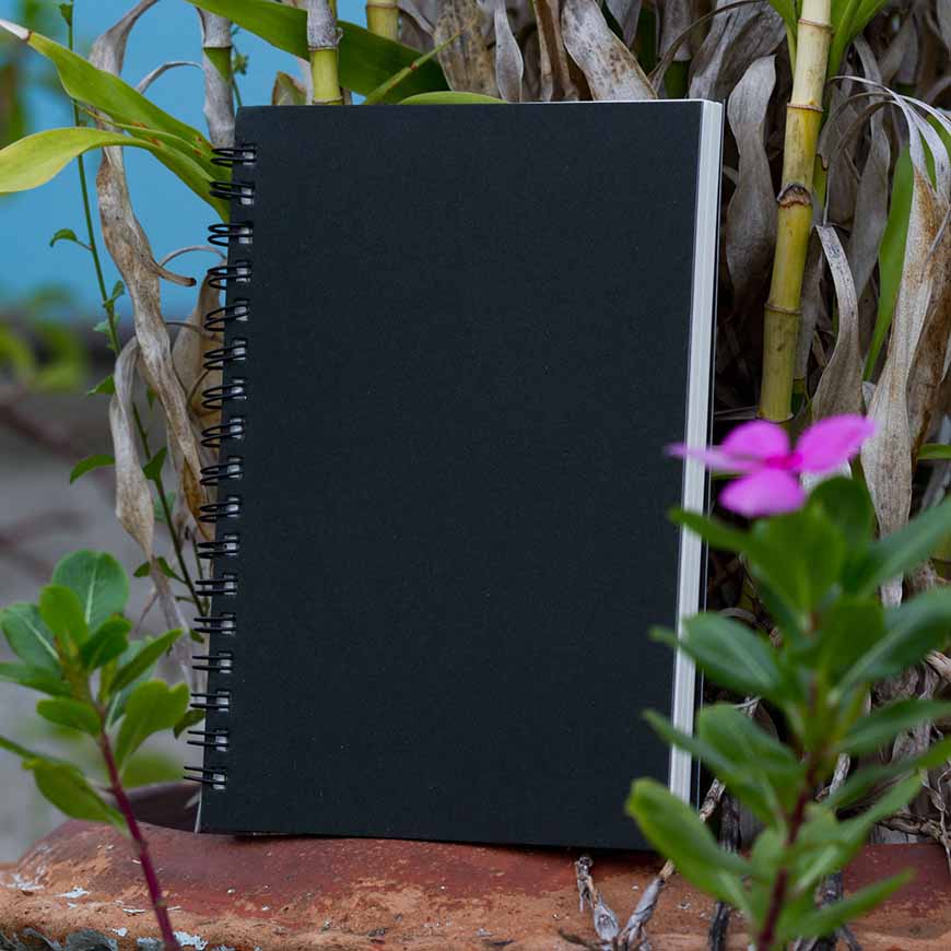 Executive Series Black Spiral(Black) Notebook | Wafilife
