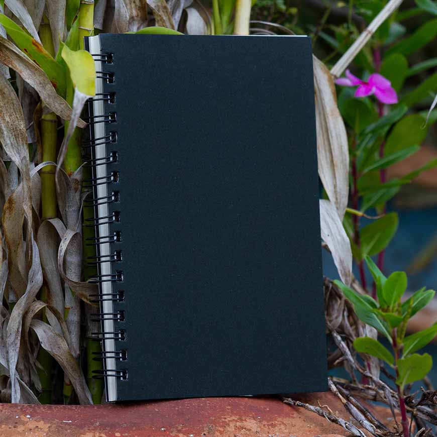 Executive Series Black Spiral(Black) Notebook | Wafilife