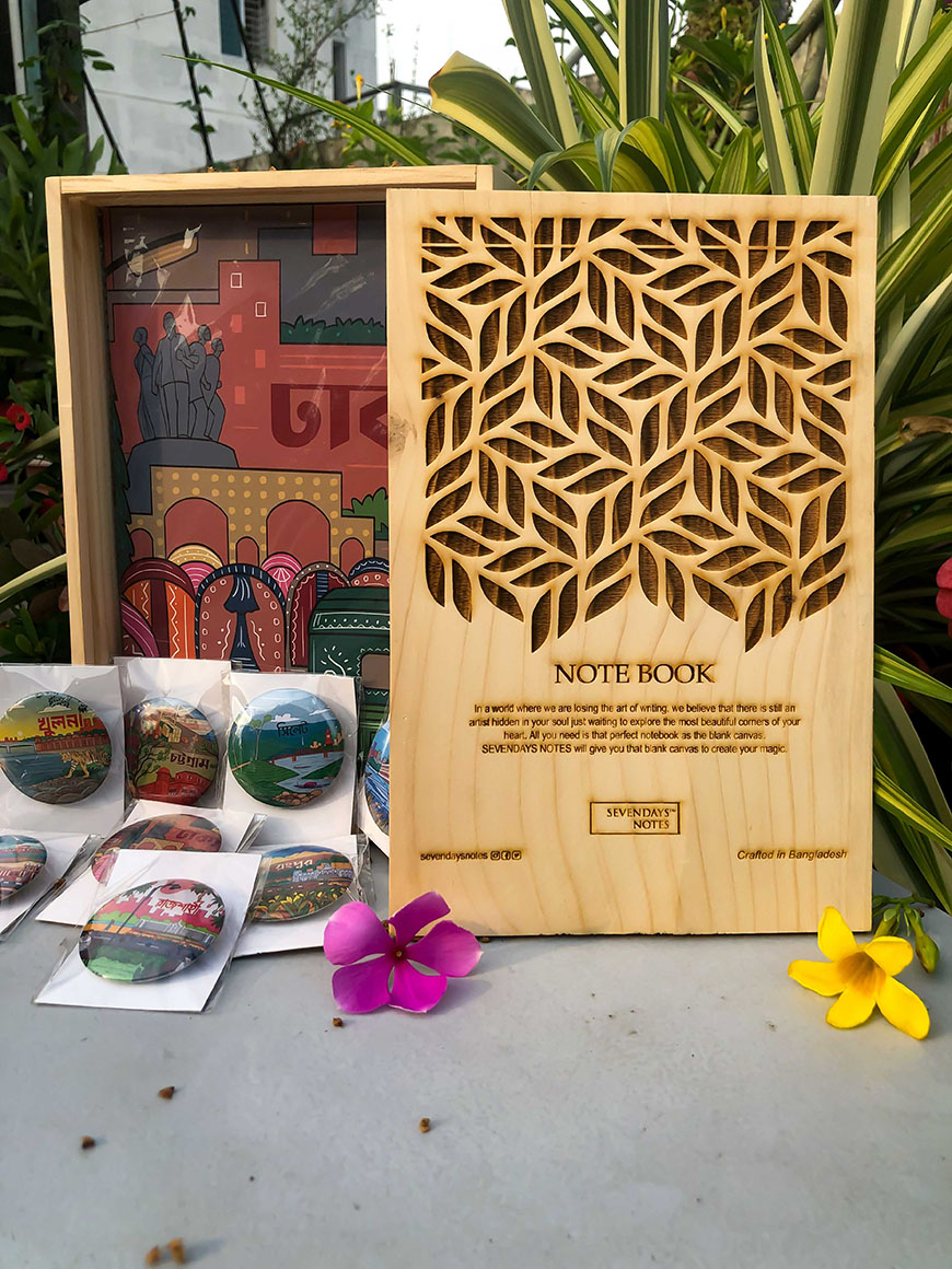 Sevendaysnotes Bangladesh Division Series Wooden Pack Collectors ...