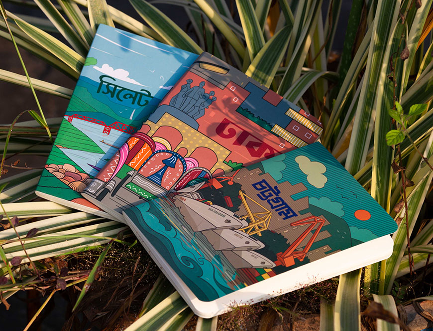 Dhaka, Sylhet & Chattogram(Ocean) Travel Size Notebook (SN202008122 ...