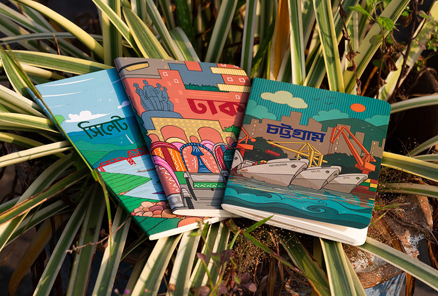 Dhaka, Sylhet & Chattogram(Ocean) Travel Size Notebook (SN202008122 ...