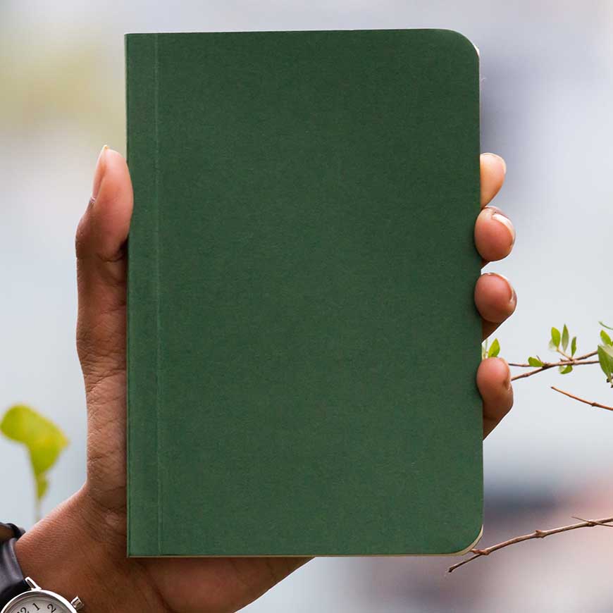 Pocket Book Green Notebook | Wafilife