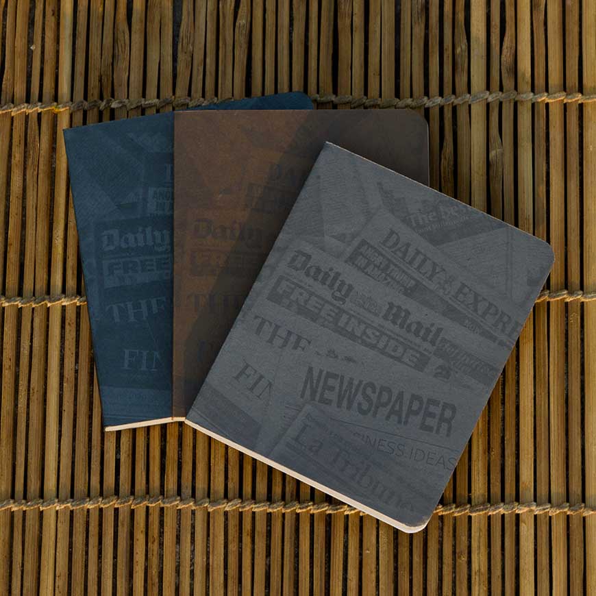 News Cover Series Workbook Brown, Grey & Silver Notebook (SN20201126) 3 ...