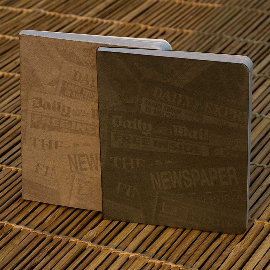 News Cover Series Workbook Grey & Silver Notebook (SN20201126) 2-Pack ...