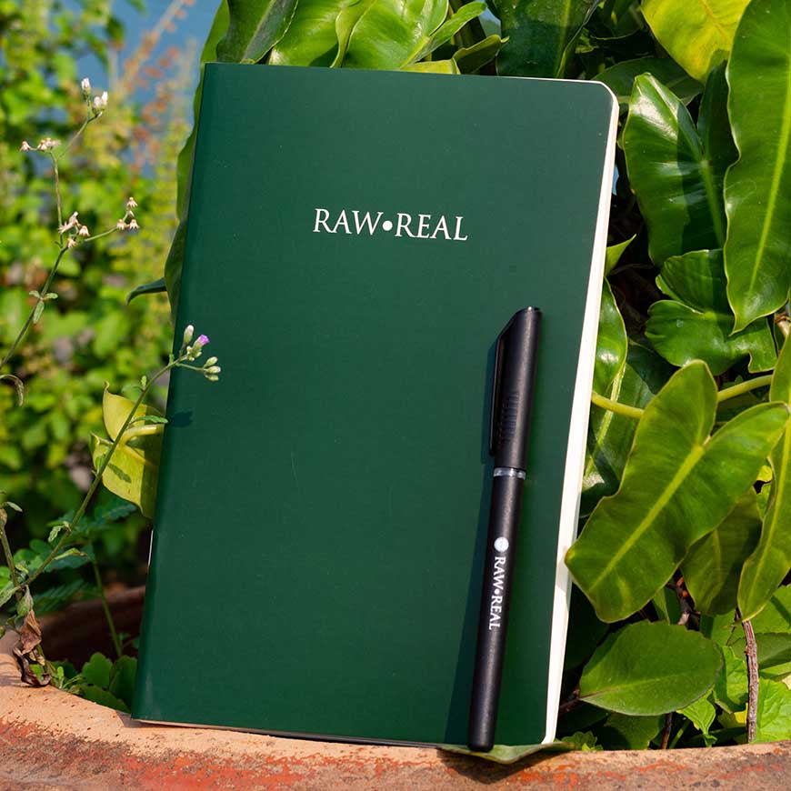 Raw.Real Notebook with Pen (SN201904115) | Wafilife