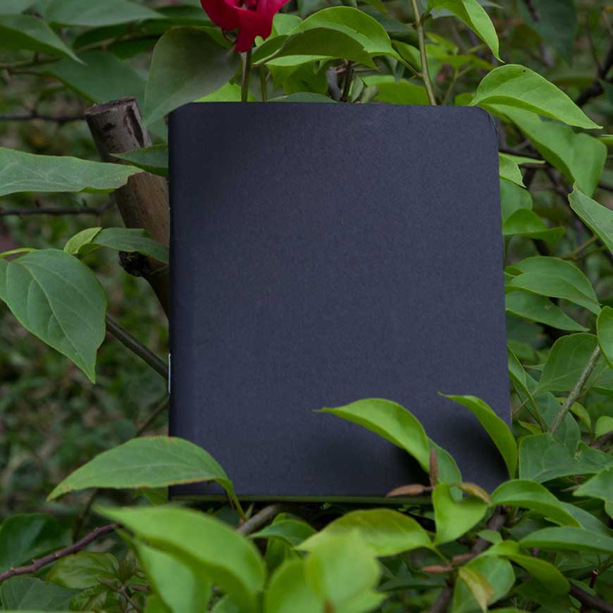 Everyday Graphic Graph-Grid Texture Black Notebook | Wafilife