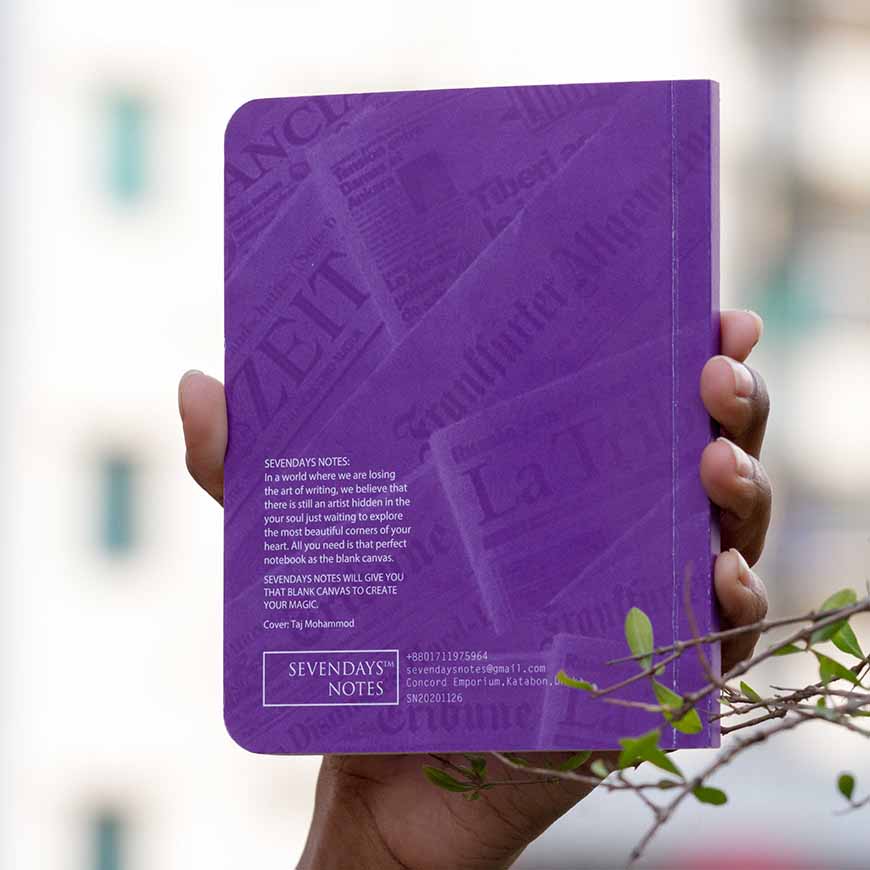 News Cover Purple Workbook Notebook (SN20201126) | Wafilife