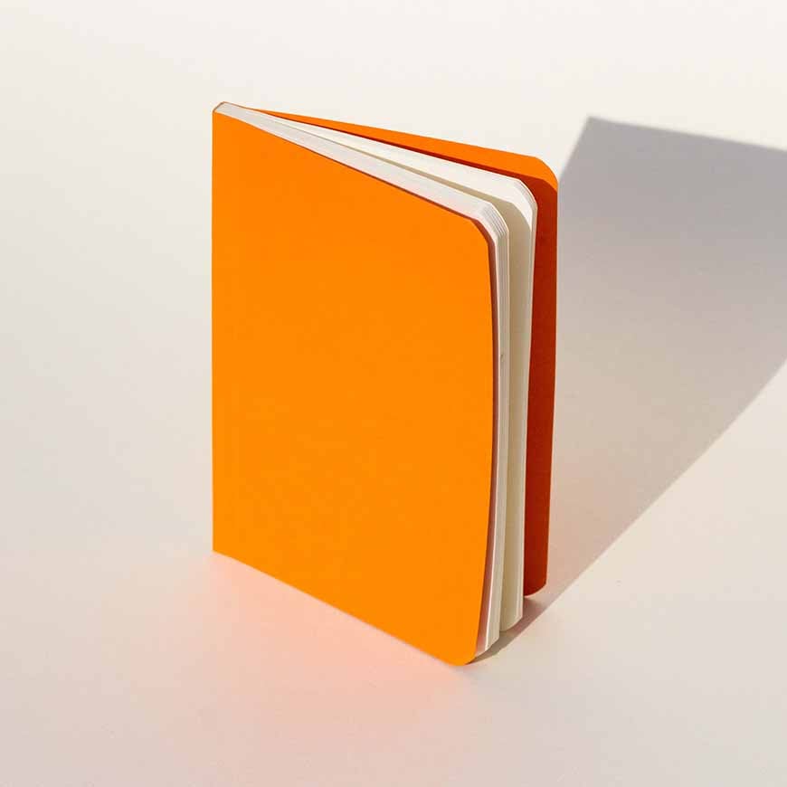 Pocket Book Orange Notebook | Wafilife