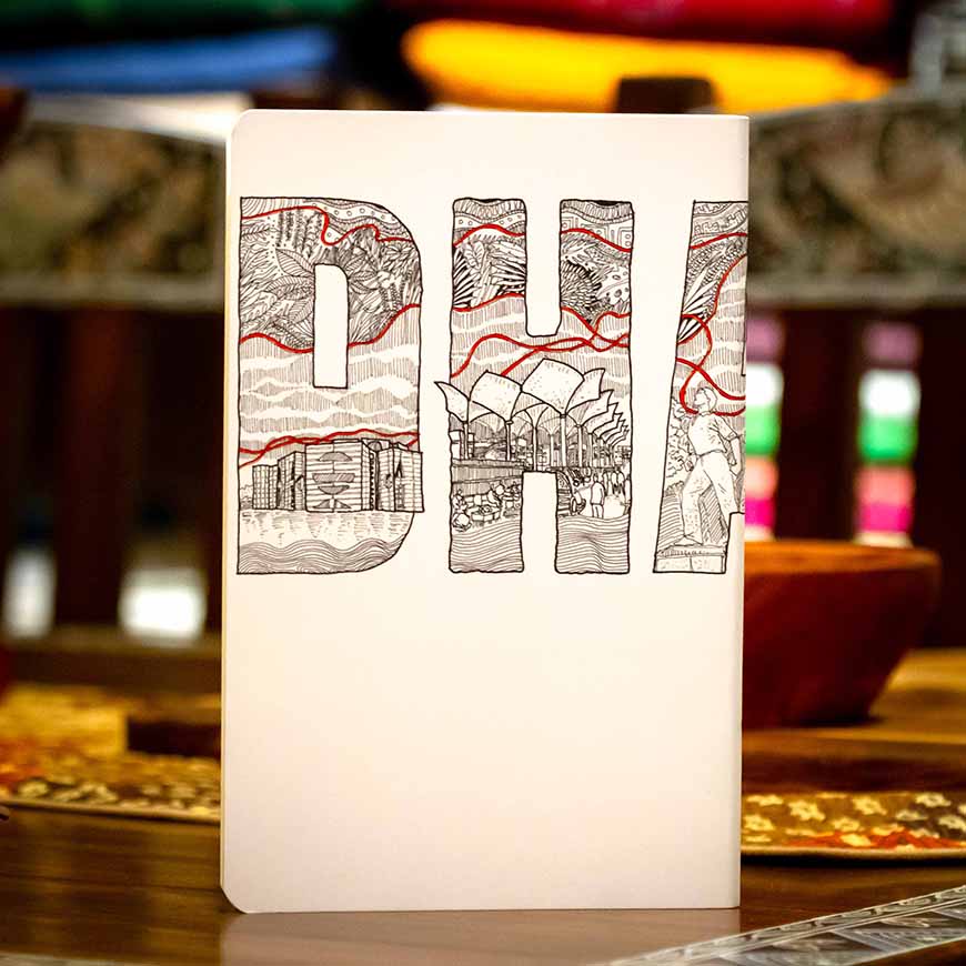 Dhaka(Red Line) Notebook (SN202404387) | Wafilife