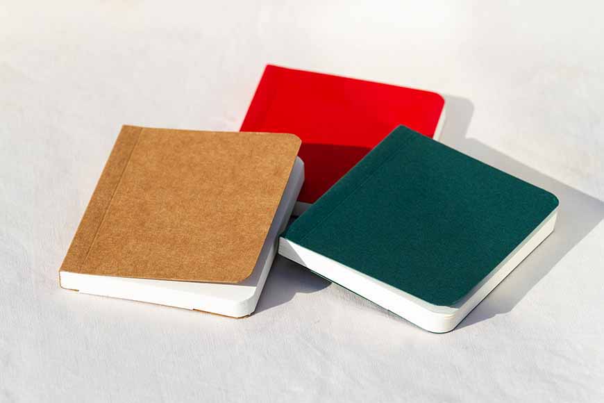 Tiny Sketchbook Series Red, Green and Kraft Notebook 3-Pack | Wafilife
