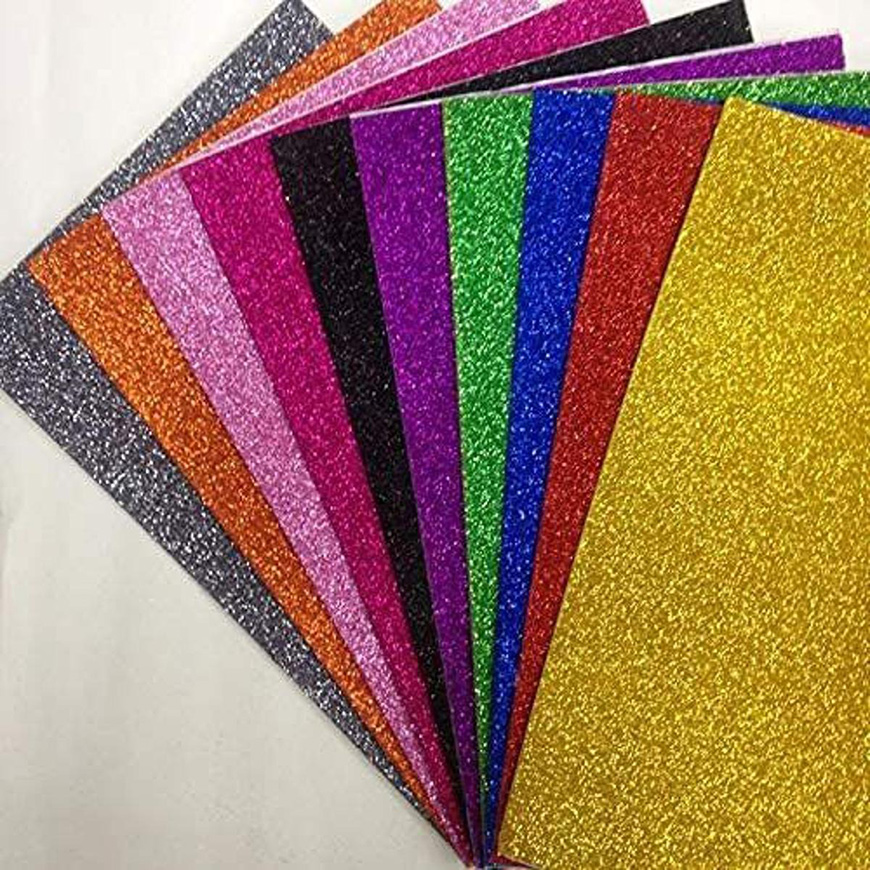 Glitter Foam Sheet 10pc Multicolour Set (Small) | Wafilife